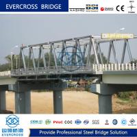 China Double Lane Steel Truss Bridge with 10-300m Span Capacity and AASHTO HL93 Loading Standards for sale