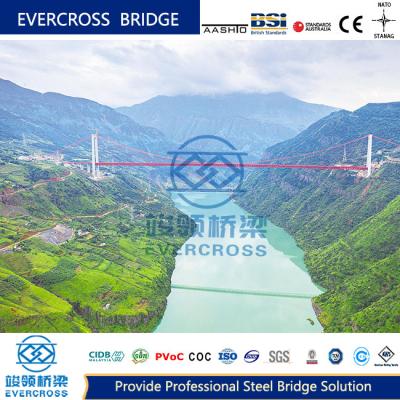 China Prefabricated Steel Cable Suspension Bridge - 10M to 300M Spans with 60T to 100T Loading Capacity for sale