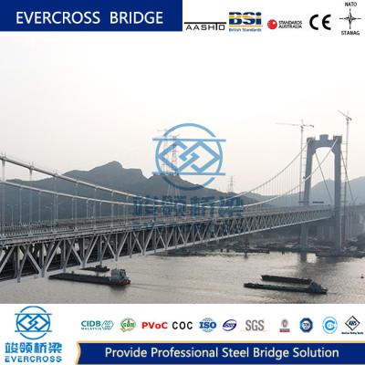 China Professional Steel Cable Suspension Bridge with 1000m+ Span Capacity - PVOC Certified for Highway & Pedestrian Applications for sale
