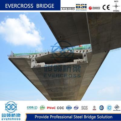 China Large Flexural Stiffness Steel Box Girder Bridge with 12-30mm Plate Thickness and 10-300m Span Range for sale