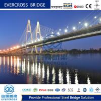 China Cable-Stayed Bridge Engineering Solutions: 10-300m Spans with S355JR Steel & MLC110 Loading Capacity for sale