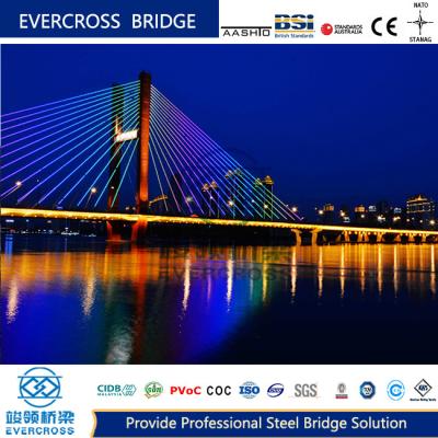 China Custom Cable-Stayed Bridge Engineering Solutions with 10-300m Spans and High-Strength Steel Construction for sale