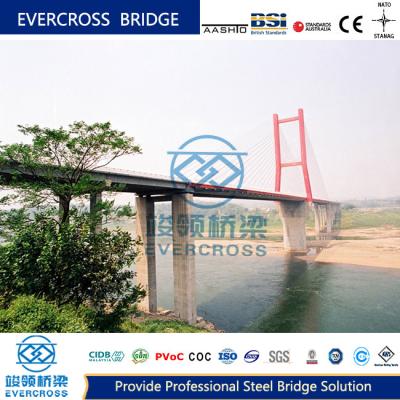 China Large Span Cable-Stayed Bridge 10-300m with Steel Composite Construction for Highway, Railway & Pedestrian Applications for sale