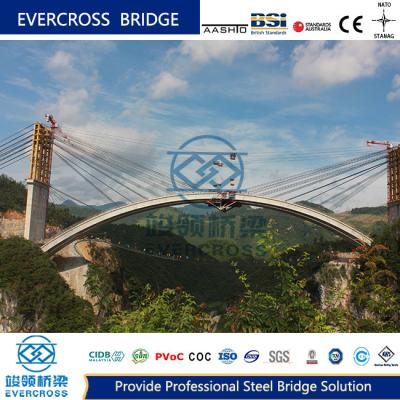 China High Strength Steel Arch Bridge with 10-300m Span Capacity | Truss & Box Design Options | AASHTO HL93 Compliant for sale
