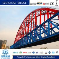 China CIDB Certified Steel Arch Bridge Metal Pedestrian Bridge 30m Span Paint Surface for sale