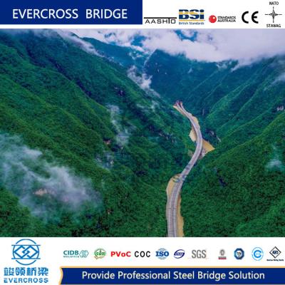 China High Stiffness Steel Rigid Frame Composite Beam Bridge | 10-300m Spans | AASHTO HS20-44 Loading for sale