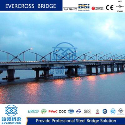 China Composite Beam Prefabricated Steel Bridges - 10M to 300M Spans with HS20-44 Loading Capacity for sale