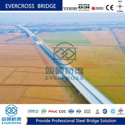 China Prefabricated Steel Concrete Composite Bridge - 10-300M Spans with AASHTO HS20-44 Loading Capacity for Highway Construction for sale