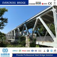 China Hot Dip Galvanized Steel Truss Bridge 50m Span OEM Custom Construction for sale