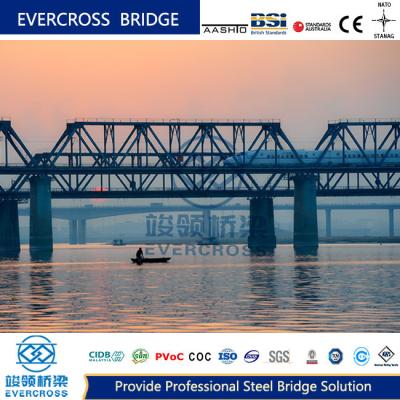 China Prefabricated Steel Truss Bridge for Pedestrian & Railway Use - 10-300M Spans, Custom Load Capacity for sale