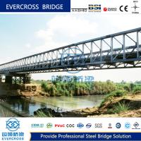 China Heavy Duty Prefabricated Steel Truss Bridge System - 35m to 91m Span Range with 4.2m/7.35m Roadway Options for sale