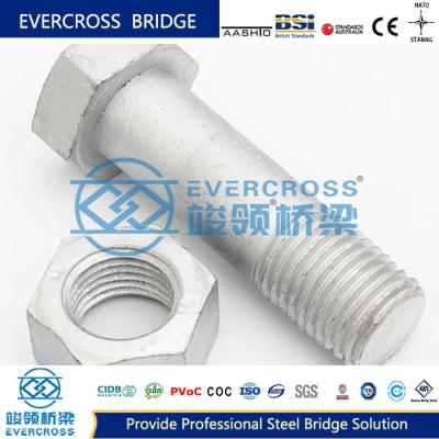 China High Strength Bolts Class 8.8 & 10.9 for Steel Bridges - M16 to M30 Sizes with 75-390KN Pre-tension for sale