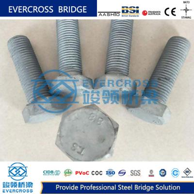 China GR50 High-Strength Structural Bolts Class 8.8 & 10.9 for Bailey Bridges M16-M30 Size Range for sale
