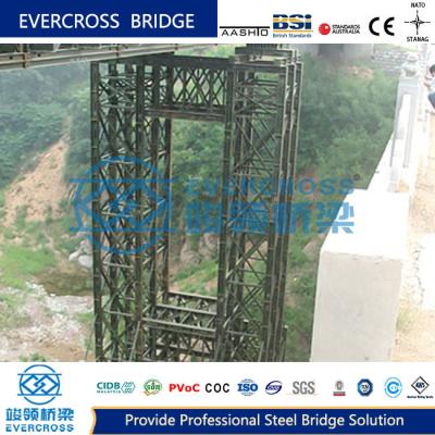 China Prefab Custom Large Span Steel Structure Portable Bailey Bridge Pier 270kg for sale