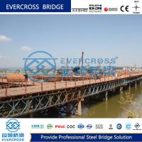 China CNAS Steel Truss Bailey Type Platform Bridge Heavy Loading 60 Ton Capacity for sale
