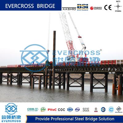 China Bailey Platform Modular Construction Bridge 10m to 60m Span Load Capacity for sale