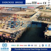 China Steel Customized Bailey Platform Bridge Modular Prefabricated Trestle Bridge 30m Span for sale
