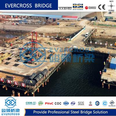 China Steel Customized Bailey Platform Bridge Modular Prefabricated Trestle Bridge 30m Span for sale