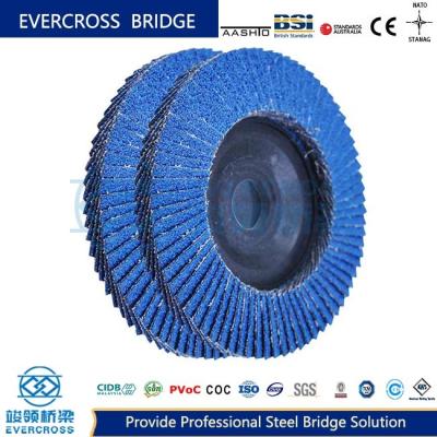 China 100mm Flap Disc Calcined Bladed Polishing Wheel for Rust Removal and Surface Finishing for sale