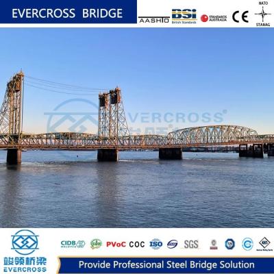 China GB Q355B Large Span Steel Truss Bridge for Railway 60m Single Span for sale