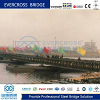 China Military Floating Pontoon Bridge System with 3.7m Vehicle Width and 10-300m Span Range for Emergency Deployment for sale