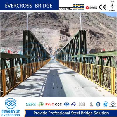 China CNAS Modular Steel Bridge 35-91m Span with 4.2m/7.35m Roadway for Heavy Load Applications for sale