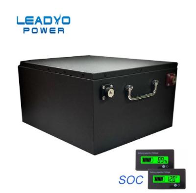 China Metal Case 48 Volt Lithium Ion Battery , RS232 / RS485 30ah Golf Cart Batteries for sale