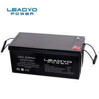 China Smart LiFePO4 Deep Cycle Battery Pack , 24V 200Ah Rechargeable Lithium Battery for sale