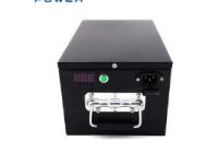 China Durable Steel Case 48V 50Ah Lifepo4 Golf Cart Battery Rechargeable With Handle for sale