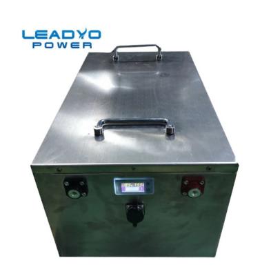 China Deep Cycle Rechargeable 36V 50Ah Lifepo4 Golf Cart Battery With BMS And LCD for sale