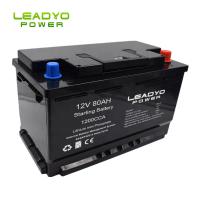 China Star-Stop Marine  Lithium ion Battery 12v 80Ah CCA1200A Cracking & Deep Cycle  Lifepo4 Batteries for Boat for sale
