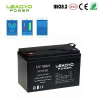 China Rechargeable BMS Lithium Ion Battery 12v 100Ah LiFePO4 Deep Cycle Batteries With Bluetooth For Marine & RV for sale