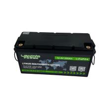 China Rechargeable IP66 Lithium ion Marine Battery 12V 200Ah  LiFePO4 Deep Cycle Batteries with Smart App for sale