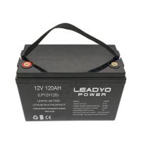 China Rechargeable Lithium iron Marine Battery 12V 120Ah LiFePO4 Deep Cycle Batteries with Smart BMS for sale