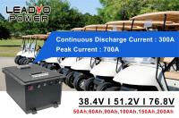 China Lithium Golf Cart Batteries 48V 100Ah 200A LiFePO4 Battery Pack for sale