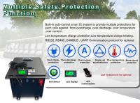 China High Current Lithium Golf Cart Battery 48V 100Ah 200A LiFePO4 With LCD Display for sale