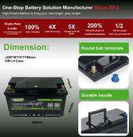 China 12V 100AH Deep Cycle Lifepo4 Battery With Blutooth / LCD Support Custom for sale