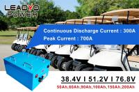 China UN38.3 Rechargeable Lithium Iron Batteries 36V 60Ah Lifepo4 Golf Cart Battery for sale