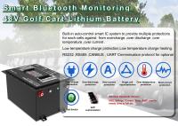 China LiFePO4 Golf Cart 48V 51.2V 105Ah Lithium Iron LFP Batteries with LCD LED Display  / Charger for sale