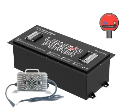 China Lithium Golf Cart 48V 51.2V 150Ah LiFePO4 LFP Battery Pack With Charger for sale
