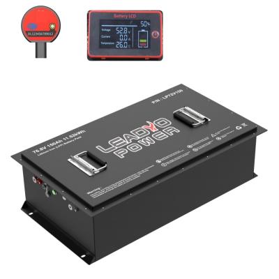 China Lithium 72V 150Ah Golf Cart Batteries LiFePO4 Golf Buggy Battery Pack With Bluetooth LCD CANBUS for sale