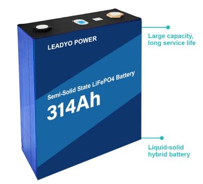 China LiFePO4 Semi Solid State 3.2V 314Ah Lithium Priamatic Batteries Cell for sale