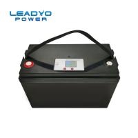 China LEADYO 12V 100ah Lithium Iron Phosphate Battery Lifepo4 Smart LCD Display for sale