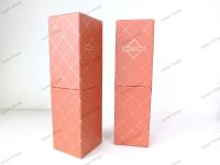 China Recyclable Rectangular Cosmetic Paper Tube Orange For Gift for sale
