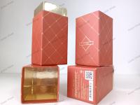 China Recyclable Rectangular Cosmetic Paper Tube Orange For Gift for sale