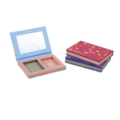 China Paper Cosmetic Empty Packaging CMYK Printing Cheek Blush Palette for sale