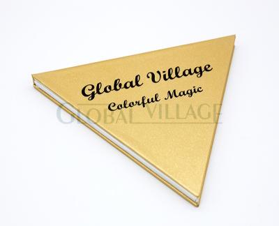 China Empty Triangle Eyeshadow Palette C2S Paper Customized Color For Makeup for sale