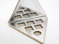 China Empty Triangle Eyeshadow Palette C2S Paper Customized Color For Makeup for sale