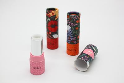 China 12.7mm Paper Tube Lipstick Makeup Empty Lipstick Containers Customized for sale