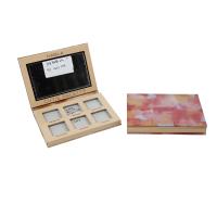 China 6 Pan Empty Eyeshadow Palette / Custom Eyeshadow Case With Mirror for sale